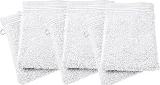 Univers D&eacute;cor Lot de 2 ou 6 Gants de Toilette Spa 15 x 21 cm / 400 GR/m&sup2; (6, Neige)