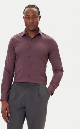 Calvin Klein Hemd LV019EU073 Dunkelrot Slim Fit