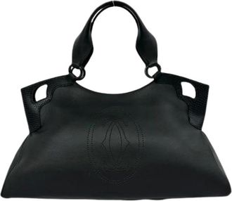 Cartier Sac &agrave; main Pre-owned Marcello en cuir - Femme - Pre-owned - Noir - Taille: ONE Size