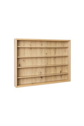 MID.YOU Mid.you Wandregal, Eiche Artisan, Holzwerkstoff, 4 F&auml;cher, 80x60x9.5 cm, K&uuml;chen, K&uuml;chenm&ouml;bel, K&uuml;chenregale