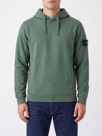 Stone Island Kapuzenpullover aus Baumwolle mit Kompass-Logo-Patch