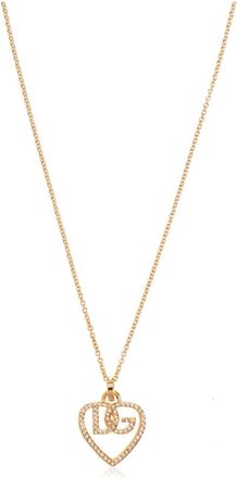 Dolce & Gabbana Femme, Accessoires, Jaune, Taille: ONE Size Collier avec un pendentif en forme de coeur