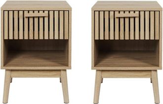 The Home Deco Factory The Home Deco Factory - Lot de 2 tables de chevet 1 tiroir