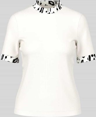 Marc Cain T-Shirt mit kontrastierendem Kragenabschluss