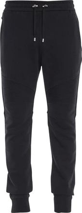 Balmain Homme, Pantalons, Noir, Taille: S Pantalon de jogging en coton avec logo imprim&eacute;