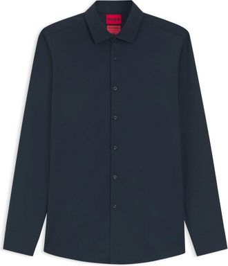 HUGO BOSS Ultraleichtes Performance-Hemd Kenno mit Viskose-Anteil, Slim Fit in