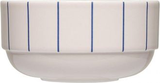 DESIGN LETTERS Pyjamas Snackschale 250 Ml | Porzellan Schüssel mit Blau Streifen | Ideal als Salatschüssel, Müslischalen, Ramen Schüssel, Suppenschalen | Dipschalen 