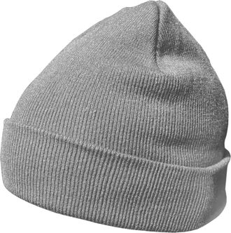 DonDon M&uuml;tze Herren M&uuml;tze Damen Winterm&uuml;tze Beanie klassisches Design grau
