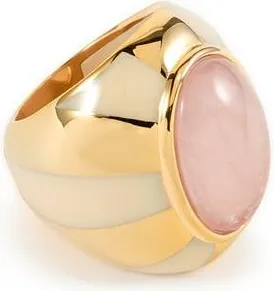 Aur&eacute;lie Bidermann Bague Mirasol en laiton et plaqu&eacute; or