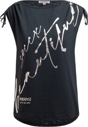 soccx Rundhalsshirt mit Ausbrenner-Effekten