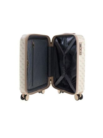Guess Womens Suitcase Bone Logo Bamboo Bags - Suitcases