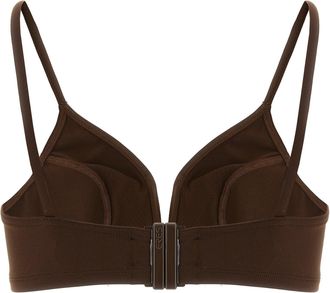 Eres Triangle V-Neck Bikini Top - Brown