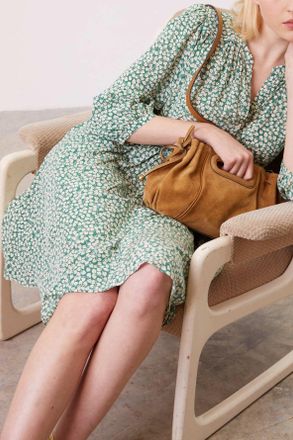 Gerard Darel Robe courte imprim&eacute; bicolore - JUNON - Vert