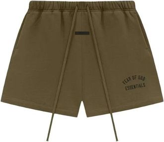 Fear of God Essentials Fleece Fu&szlig;ballshorts - - Sport - Herren - Gr&uuml;n - XL