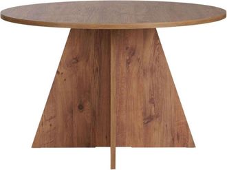 Asir Group LLC Table à manger 4 personnes ronde en bois - Bois - Naro