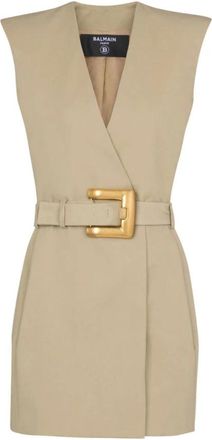 Balmain Femme, Robes, Beige, Taille: 36 FR Balmain Robes