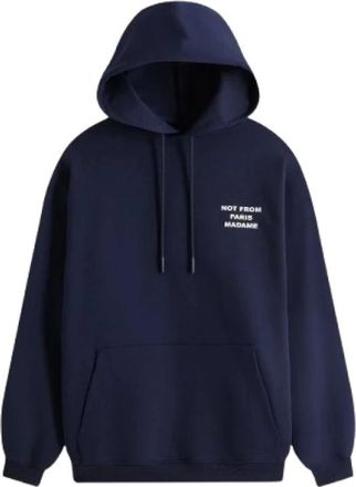 Dr&ocirc;le de Monsieur Homme, Sweatshirts et sweats &agrave; capuche, Bleu, Taille: L Le Sweat &agrave; capuche Slogan