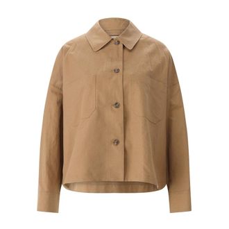 Max Mara Femme, Vestes, Brun, Taille: 34 FR Chemise-veste oversize