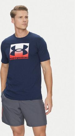 Under Armour T-Shirt Boxed Sports 1386793 Dunkelblau Loose Fit