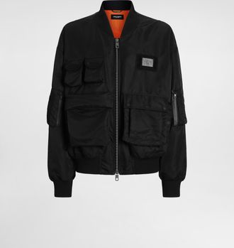 Dolce & Gabbana Nylon Gabardine Jacket - Mann M&auml;ntel Und Jacken Schwarz S
