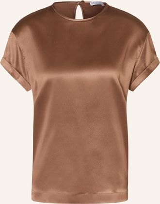 Brunello Cucinelli Brunello Cucinelli Blusenshirt Aus Seide braun