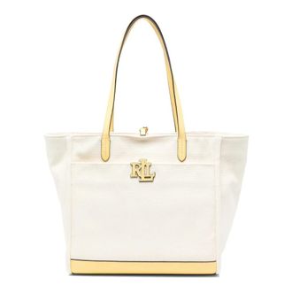 Ralph Lauren Cameryn Canvas Tote Bag - - Bags - Damen - Beige - ONE SIZE