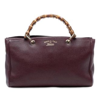 Gucci unisex, Pre-owned, Rouge, Taille: ONE Size Sac &agrave; main en cuir Pre-owned