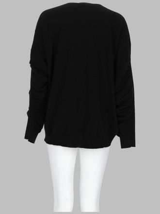 Nude Virgin Wool Crew Neck Sweater - Black