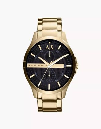 A|X Armani Exchange Multifunktionale Herrenuhr aus Edelstahl in Goldoptik-Goldfarben