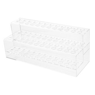 UPKOCH Transparenter Acryl Stiftehalter Mit 48 F&auml;chern Doppellagiges Schreibwarenregal Stabiler Kosmetik Und Make up Pinsel Organizer F&uuml;r Schreibtisch Und Ba