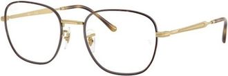 Ray-Ban unisex, Accessoires, Brun, Taille: 53 MM Rx6534 3188 Optical Frame