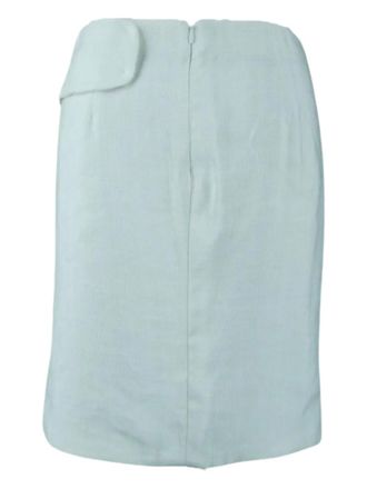 Emporio Armani jupe à fermeture zippée - Blanc