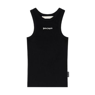 Palm Angels Classic Logo Fitted Tank Top - - Tops - Damen - Schwarzk - S