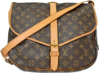 Louis Vuitton unisex, Pre-owned, Brun, Taille: ONE Size Pre-owned Saumur Handbag
