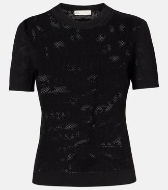 Tory Burch T-Shirt T Monogram aus Jacquard