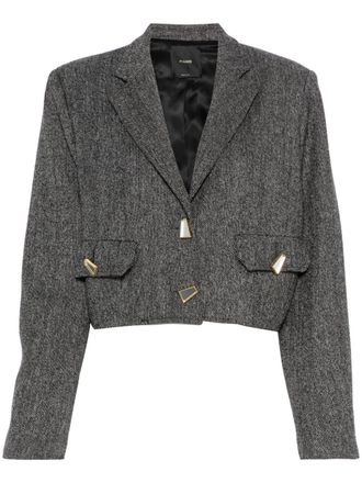 Pinko blazer à coupe crop - Noir