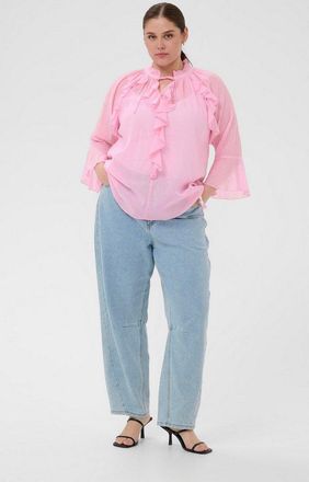 Kaffe Curve Langarmbluse Langarm-Bluse KCflori Gro&szlig;e Gr&ouml;&szlig;en