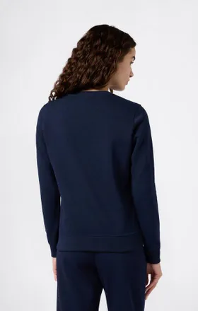 Champion Sweatshirt Rundhals-Sweatshirt f&uuml;r Damen mit Script-Logo Dunkelblau