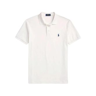 Ralph Lauren Stretch Piqu&eacute; Polo - - Tops - Herren - Wei&szlig; - S