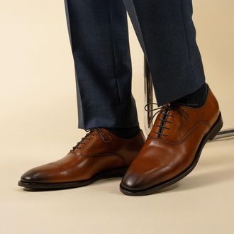 Bexley Dukestown - Richelieus homme marron patin&eacute;