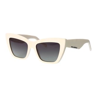 Karl Lagerfeld Femme, Accessoires, Blanc, Taille: 54 MM Lunettes DE Soleil
