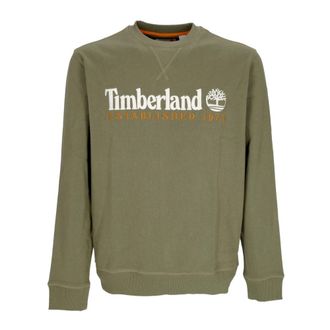 Timberland Besticktes Sweatshirt mit Rundhalsausschnitt Earth - - Sweatshirts & Hoodies - Herren - Gr&uuml;n - XL