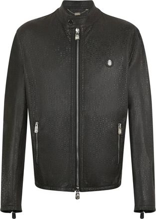 Billionaire Boys Club Homme, Vestes, Noir, Taille: 3XL Perforated Moto Jacket BB
