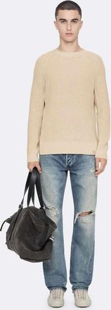 AllSaints Kit Sweatshirt mit Rundhalsausschnitt in Ecru-Wei&szlig;