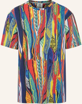 Carlo Colucci Carlo Colucci Knit Print Story T-Shirt Fiaider blau