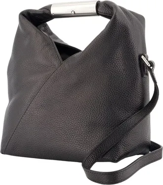 Maison Margiela Womens Japanese Small Purse - Mm6 Maison Margiela Leather Black Calfskin Bags Handbags-Purses