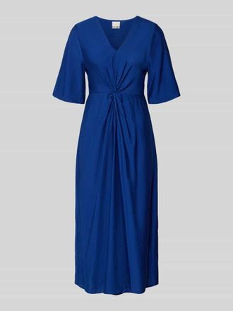 Ichi Midikleid aus Viskose-Mix mit Schmetterlings&auml;rmeln Modell MELDA