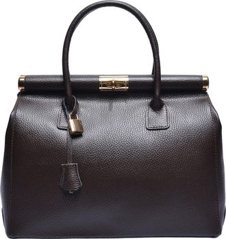 Anna Luchini Kastanienbraun Rindsledertasche