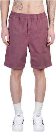 Carhartt Work in Progress Homme, Shorts, Rose, Taille: XL Shorts élastiques avec cordon de serrage et fermeture éclair cachée