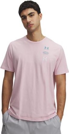 Under Armour T-shirt à manches courtes de sport 60/40S EVOL Logo pour homme, taille, Rose, M